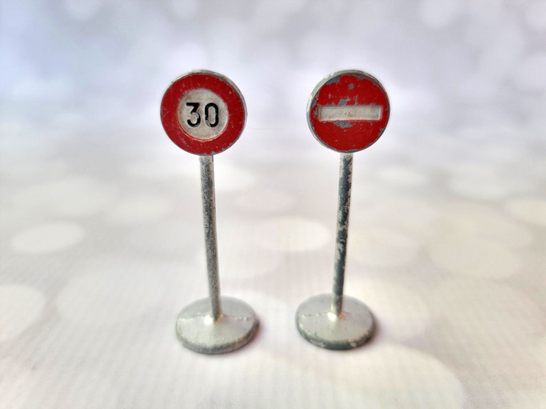 Miniature Road Signs Dinky Toys England - Etsy