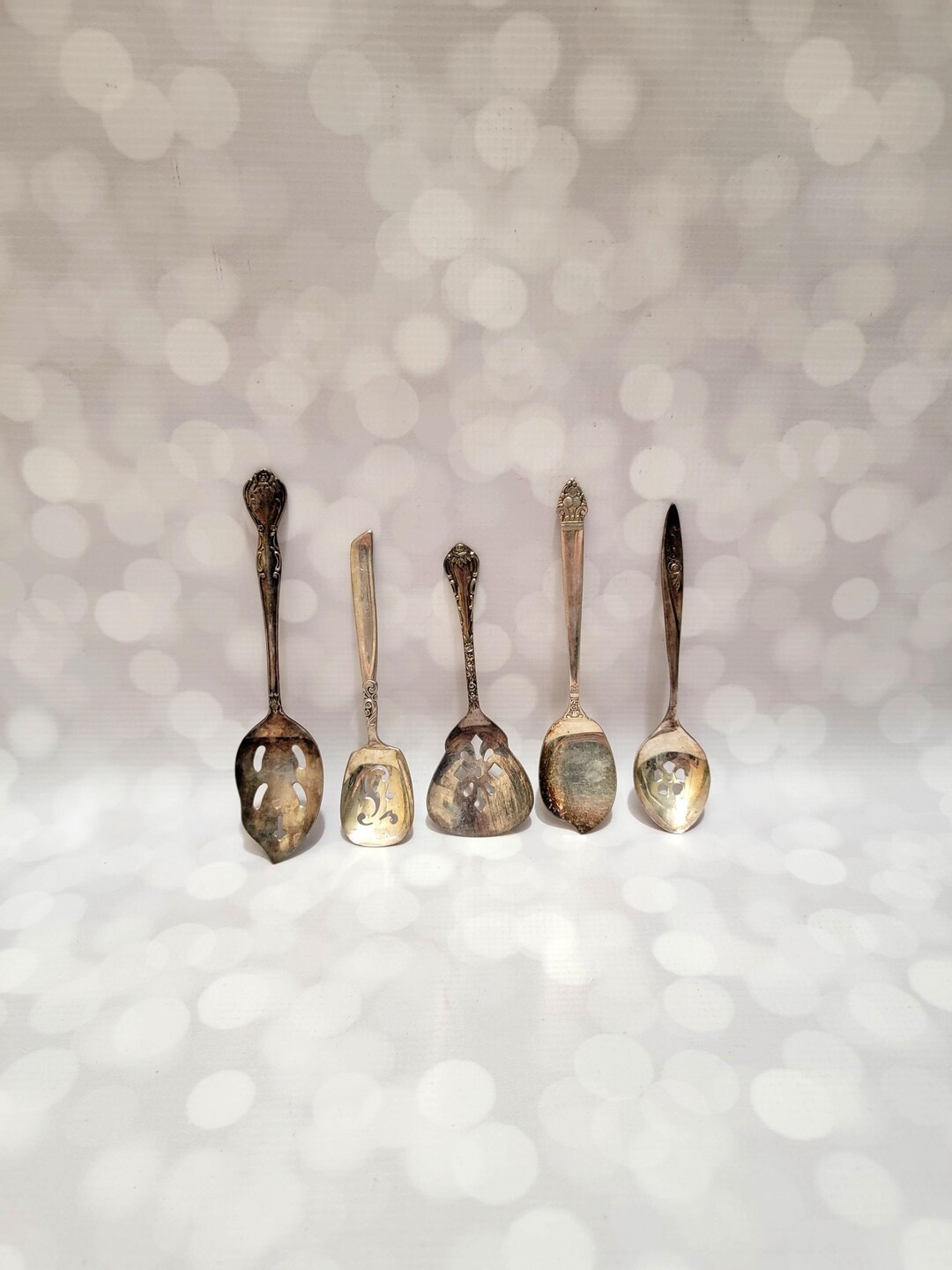 Antique Spoons Set of 5 - Etsy