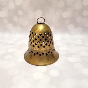 Vintage Bell Brass Votive Holder or Incense Burner Cut Out Design - Etsy