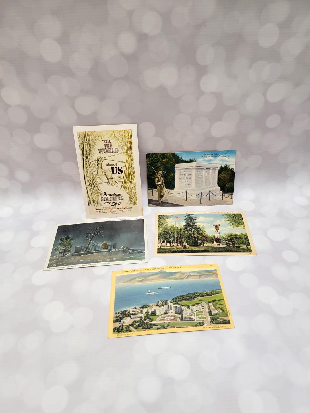Vintage Military Postcards Set of 5 - Etsy