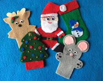 Five Little Gingerbread Men Felt / Flannel Board / Puppet Set for ...