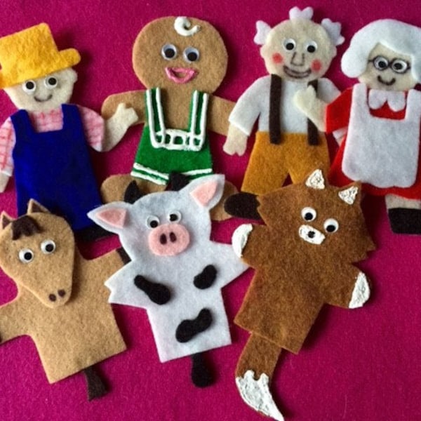 Felt Finger Puppet - Etsy