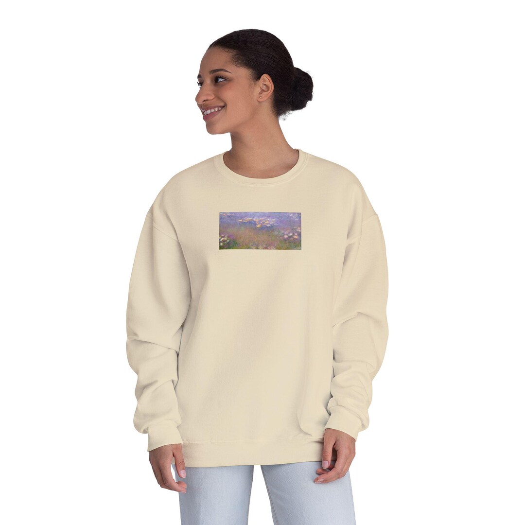 Bridge Over a Pond of Water Lilies by Claude Monet Crewneck Sweatshirt ...