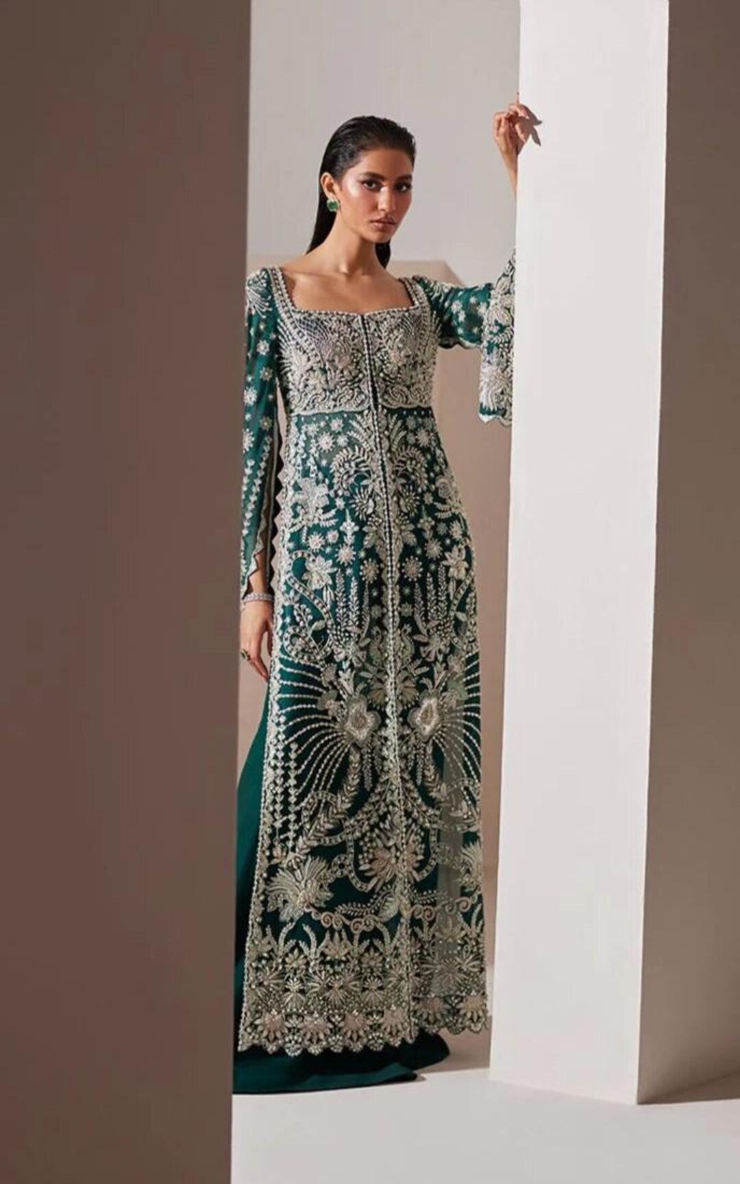Custom Stitch Pakistan Indian Women Dress, Designer Wear, Hand Made ...