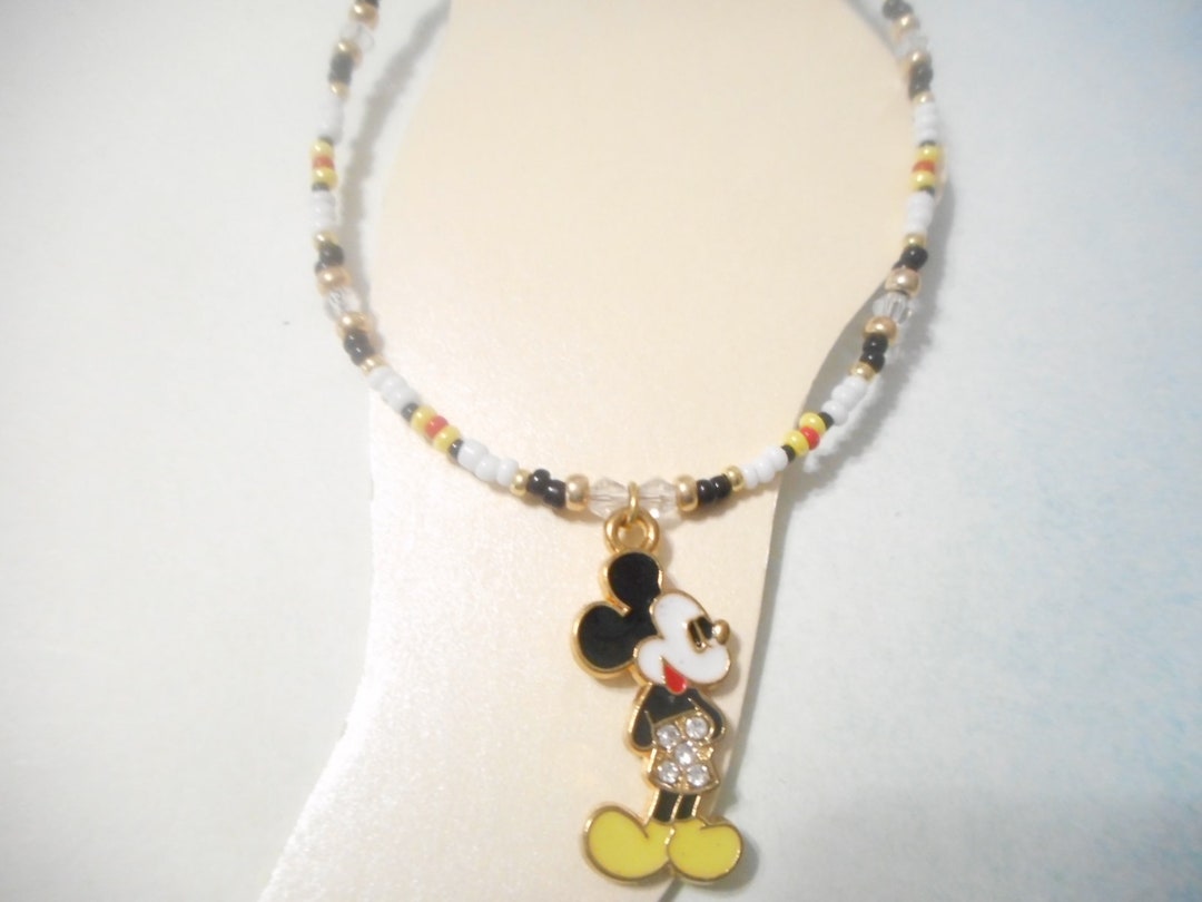 Crystal Rhinestone Mickey Mouse Ankle Bracelet - Etsy