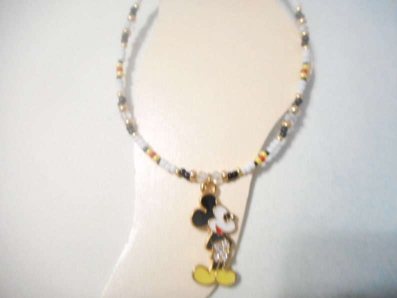 Crystal Rhinestone Mickey Mouse Ankle Bracelet - Etsy