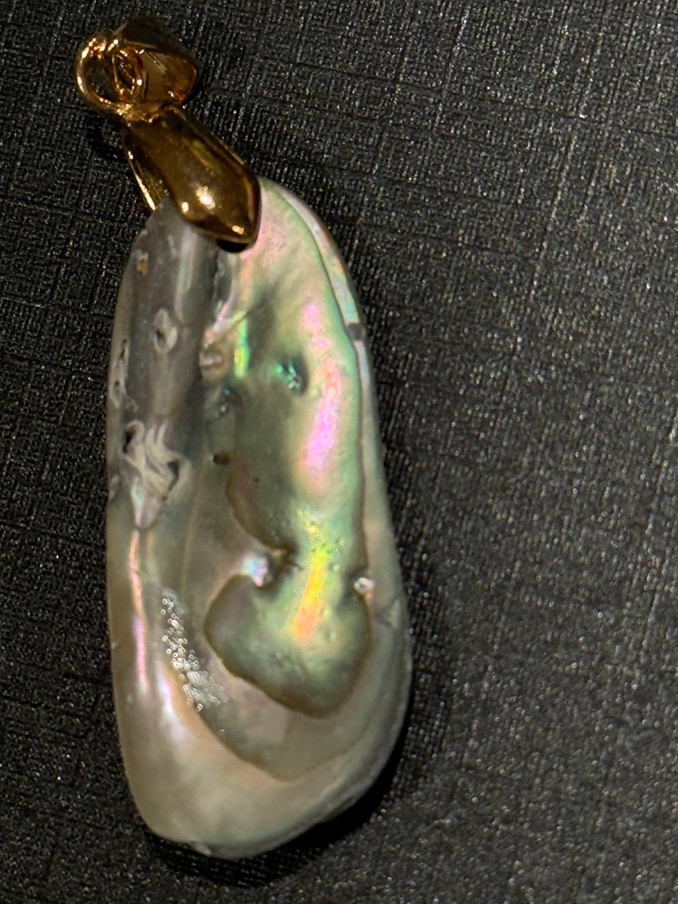 Handmade Abalone Shell Necklace - Etsy