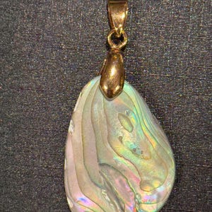 Handmade Abalone Shell Necklace - Etsy