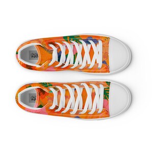 Bold Floral Canvas Shoes (men's Sizes) - Etsy