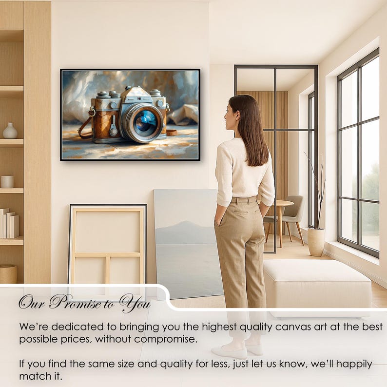 Vintage Camera Wall Art | Retro Photography Decor Canvas Poster | Gift ...