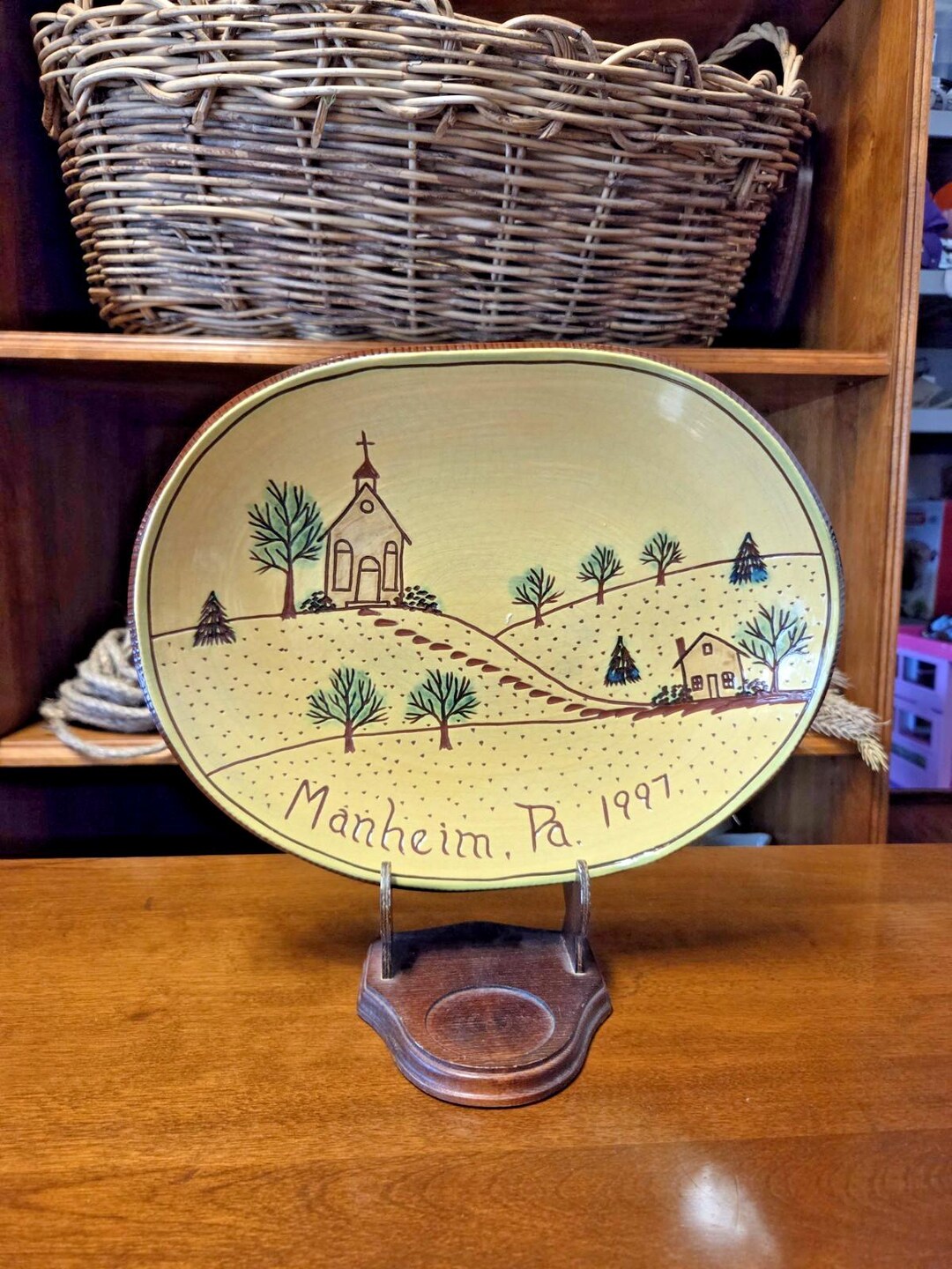 Jeff White Signed Redware Plate: Pennsylvania Dutch Folk Art, 1997 - Etsy