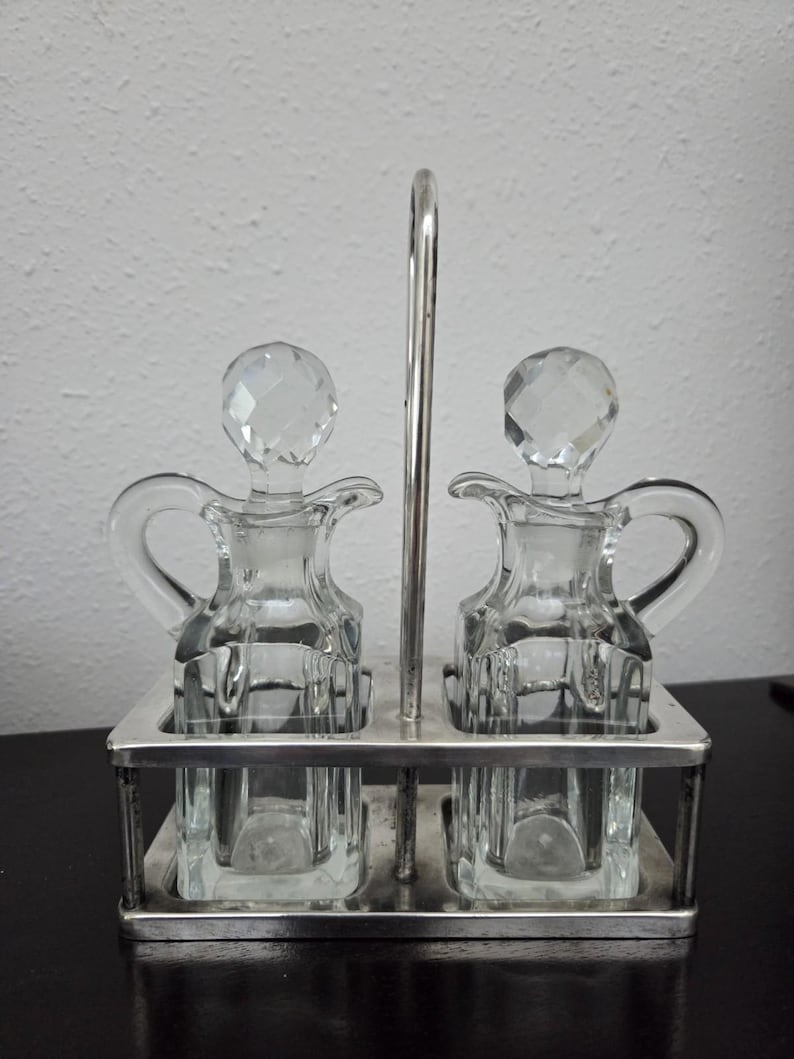 Vintage 1920s Benedict Indestructo Silver Soldered Cruet 1286 Oil ...