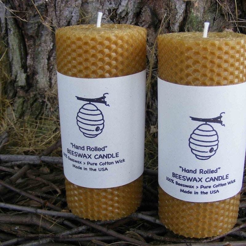 2.5 Pillar Candles Beeswax - Etsy