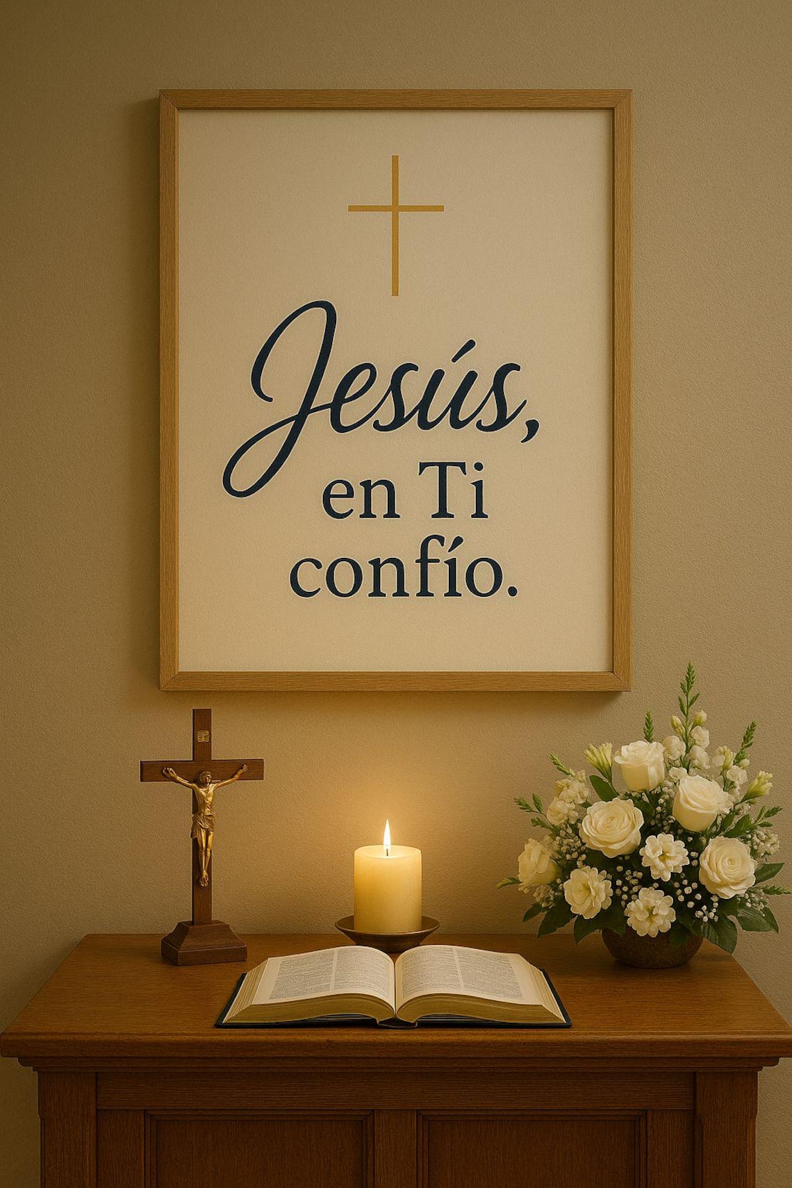 Oracion Jesus En Ti Confio - Etsy