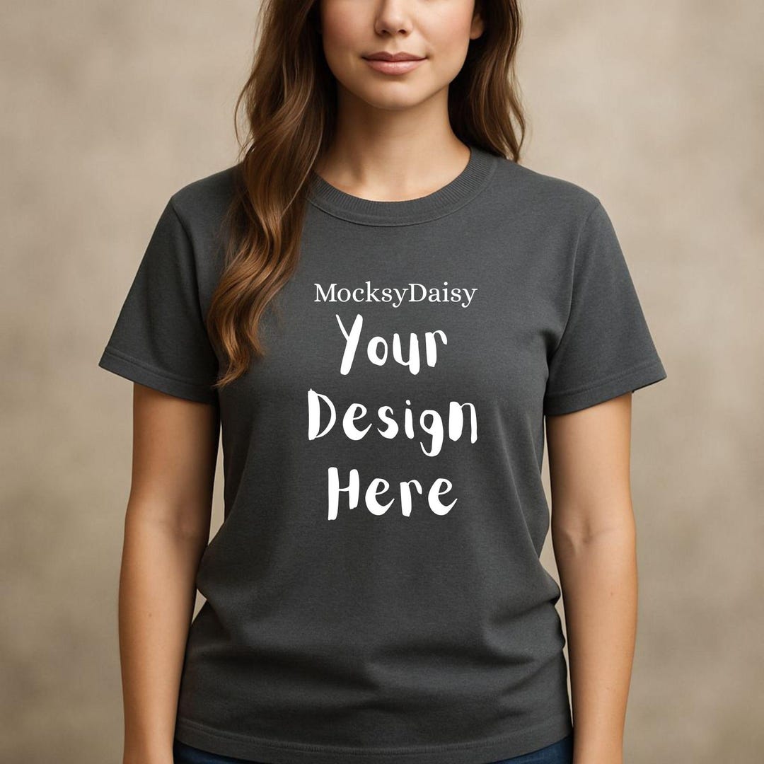 Comfort Colors 1717 Graphite T-shirt Mockup: Outdoor Design (digital ...