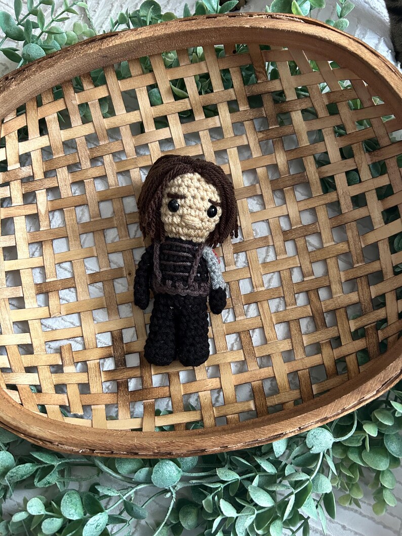 Handmade Crochet Marvel the Winter Soldier Bucky Barnes Amigurumi ...