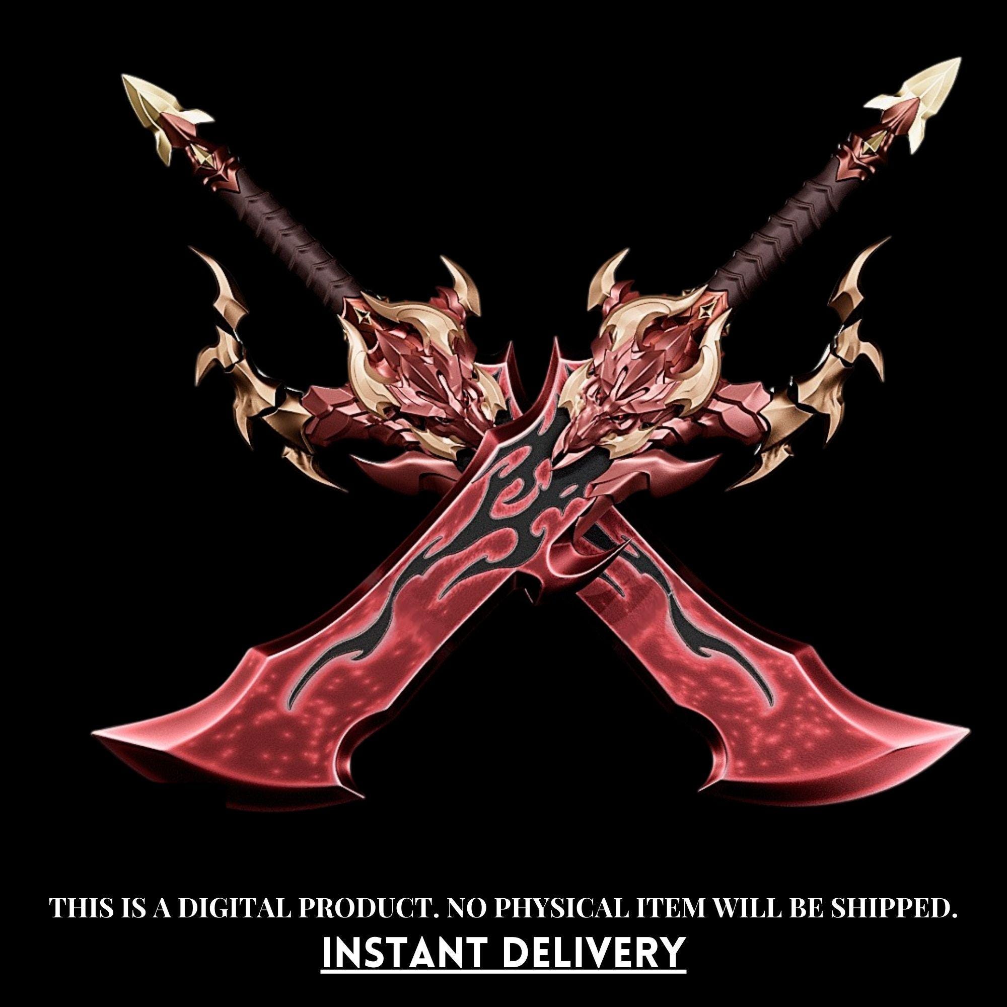 Demon King Daggers STL – High-detail 3D Printable Fantasy Weapons ...