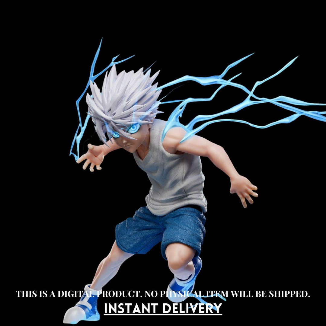 Killua Zoldyck STL – High-detail Hunter X Hunter Figure | 3D Printable ...