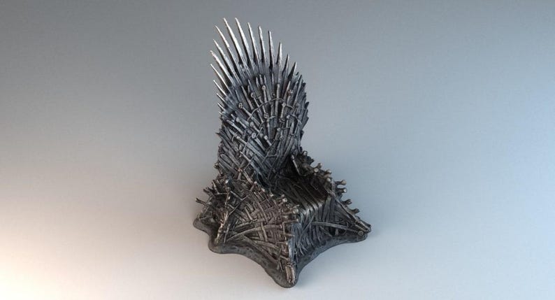 Iron Throne STL – Game of Thrones 3D Printable Display Model | Digital ...