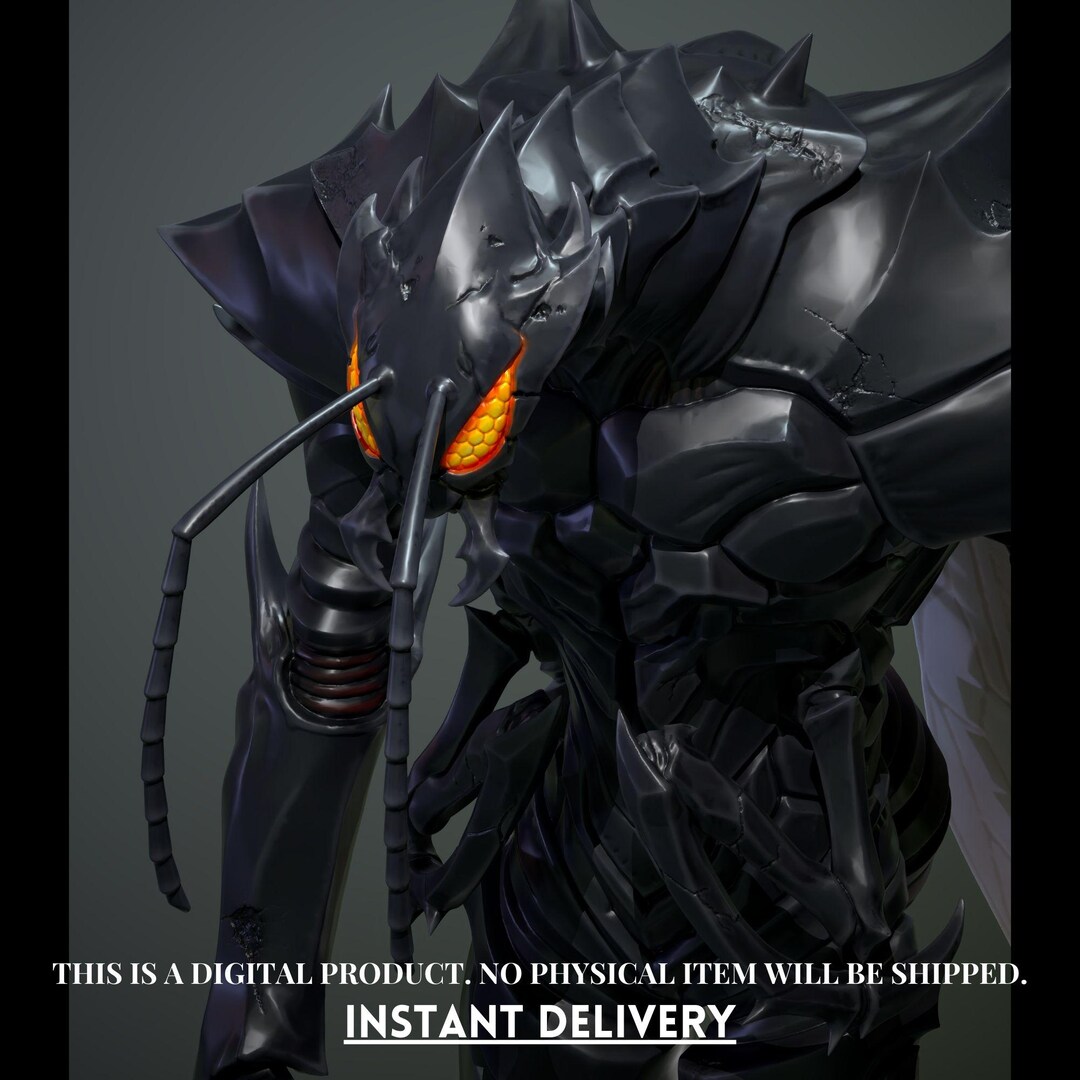 Beru Version 2 Solo Leveling STL – High-detail Shadow Insect Commander ...