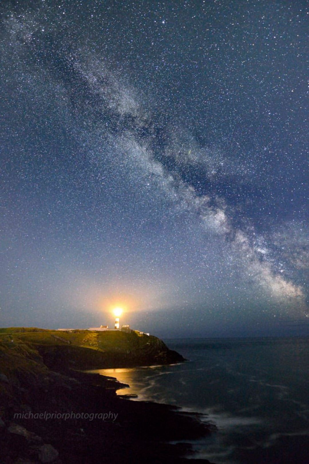 The Milkyway Over the Oldhead Lighthouse in West Cork Ireland - Etsy