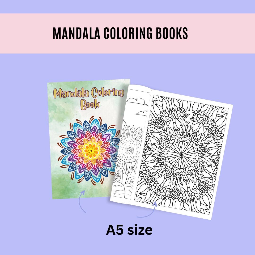 Adult Coloring Book Stress Relief & Mindfulness Printable Coloring ...
