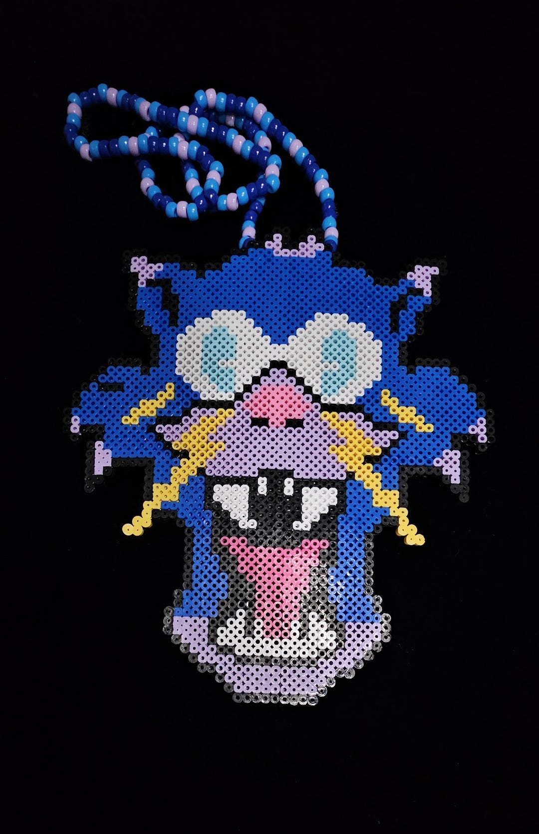 Alleycvt Electric Cat Perler Necklace - Etsy