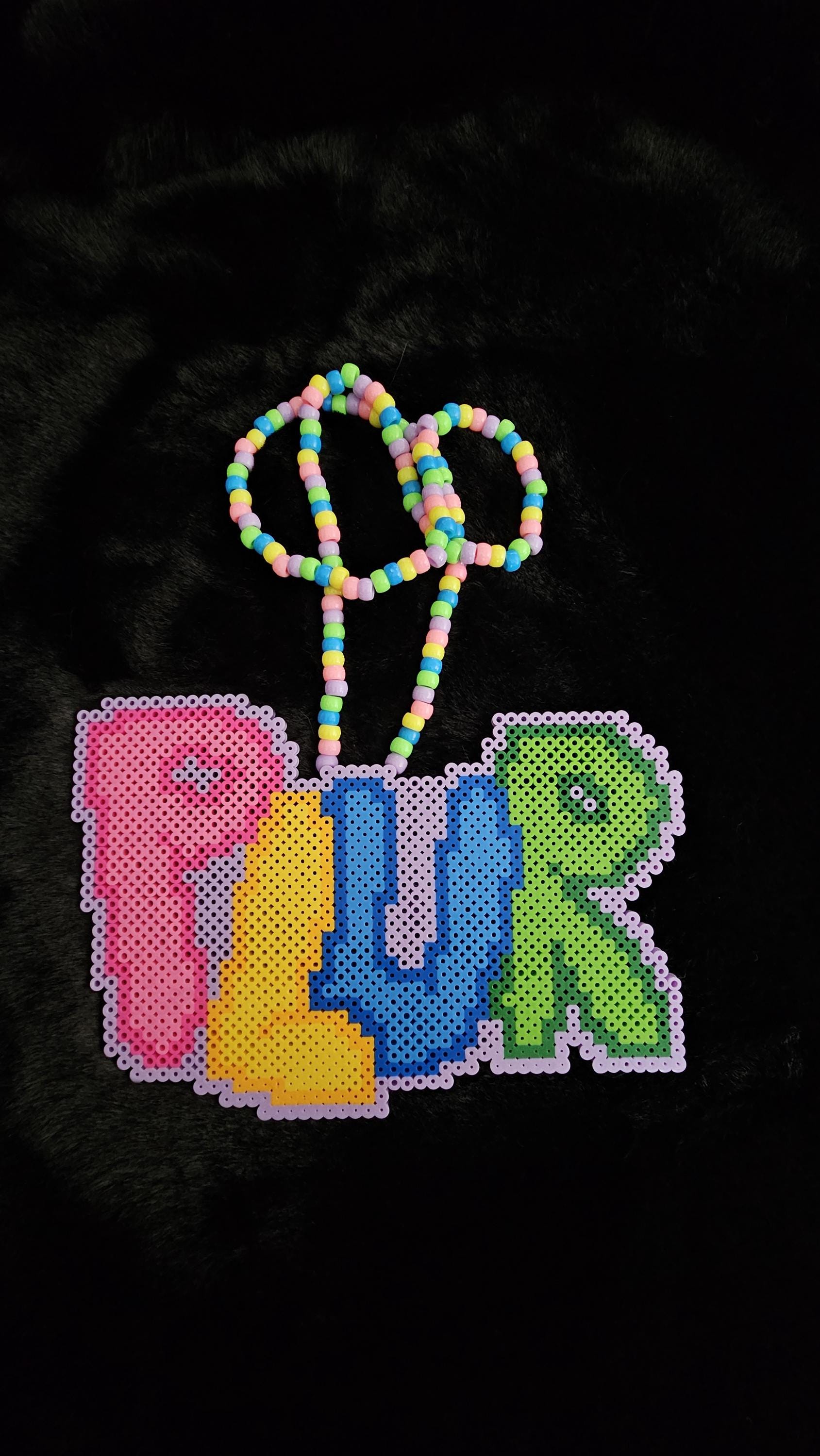 PLUR Perler Necklace - Etsy