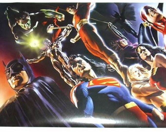 1994 Alex Ross JLA Poster! 1990's Justice League of America Poster ...