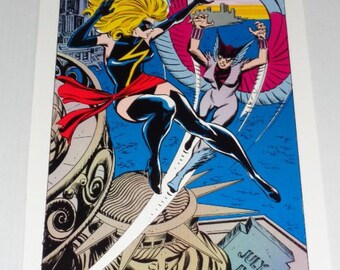 1970's Captain Marvel poster pin-up by Marvel Comics: Rare | Etsy