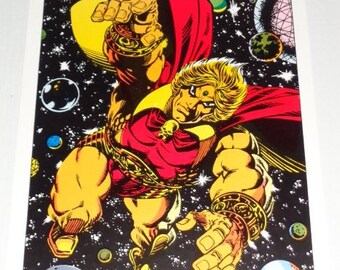 1970's Captain Marvel poster pin-up by Marvel Comics: Rare | Etsy