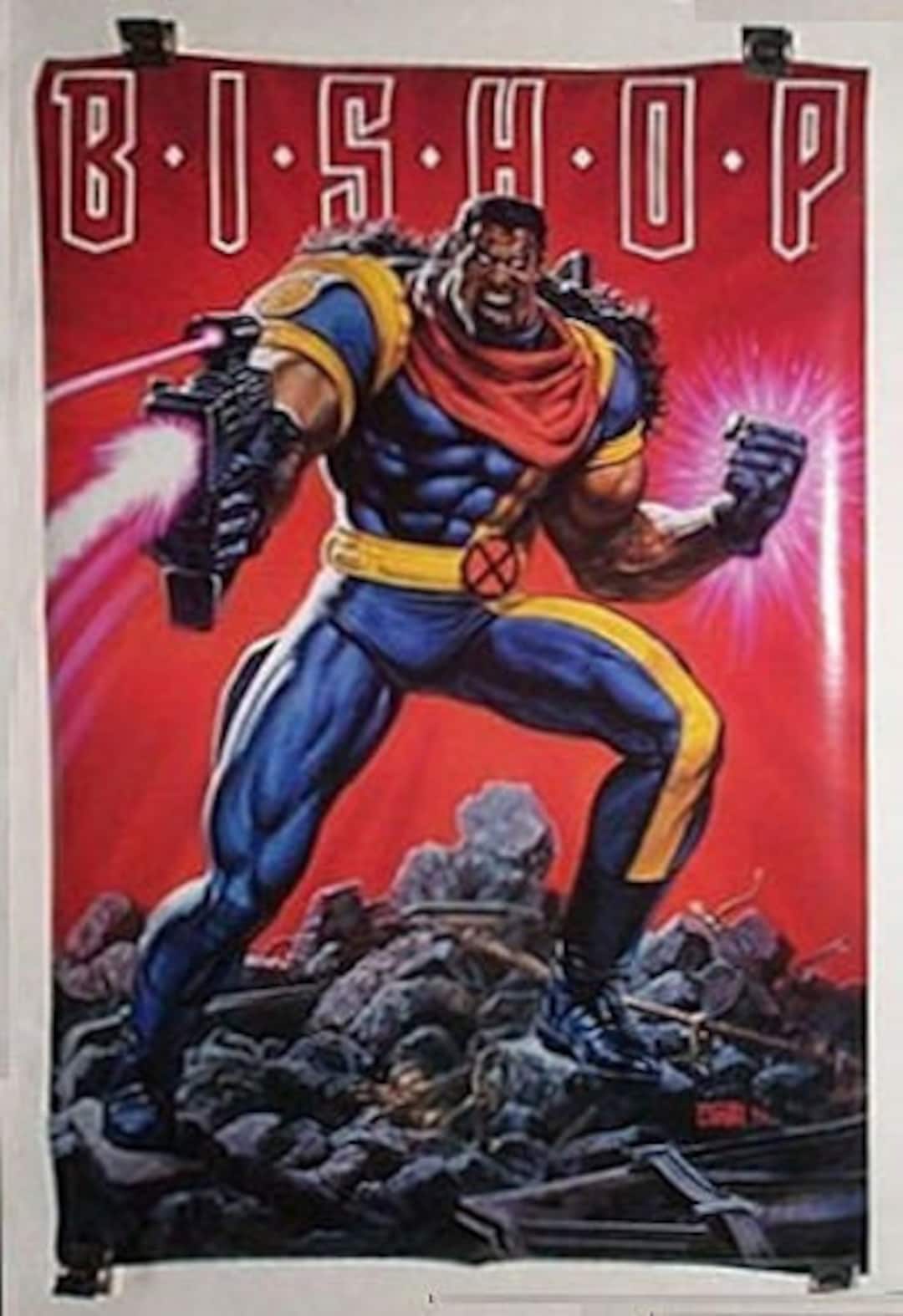 1994 X-men Bishop Poster Rare Vintage Original 1990's Marvel Comics ...