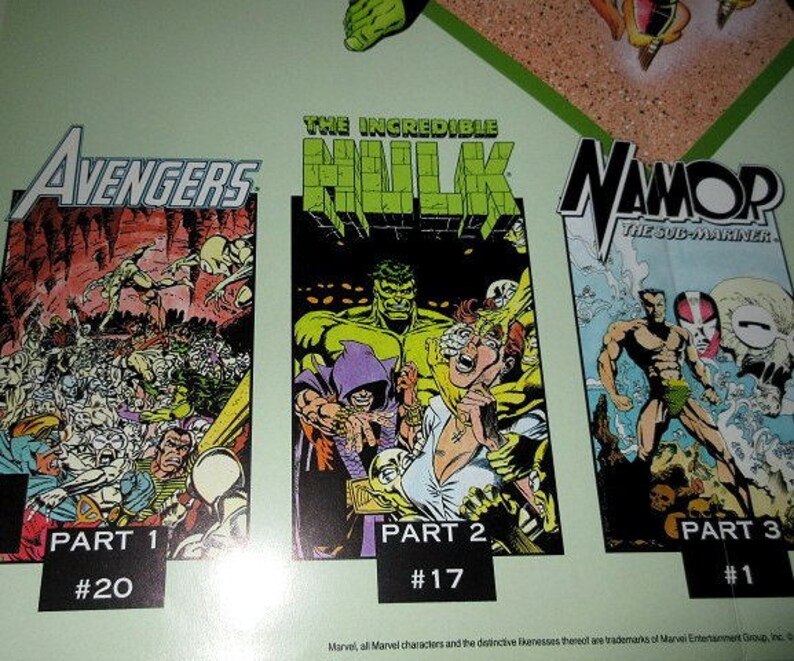 1991 Rare Vintage Original Marvel Comics Promotional Promo Poster ...