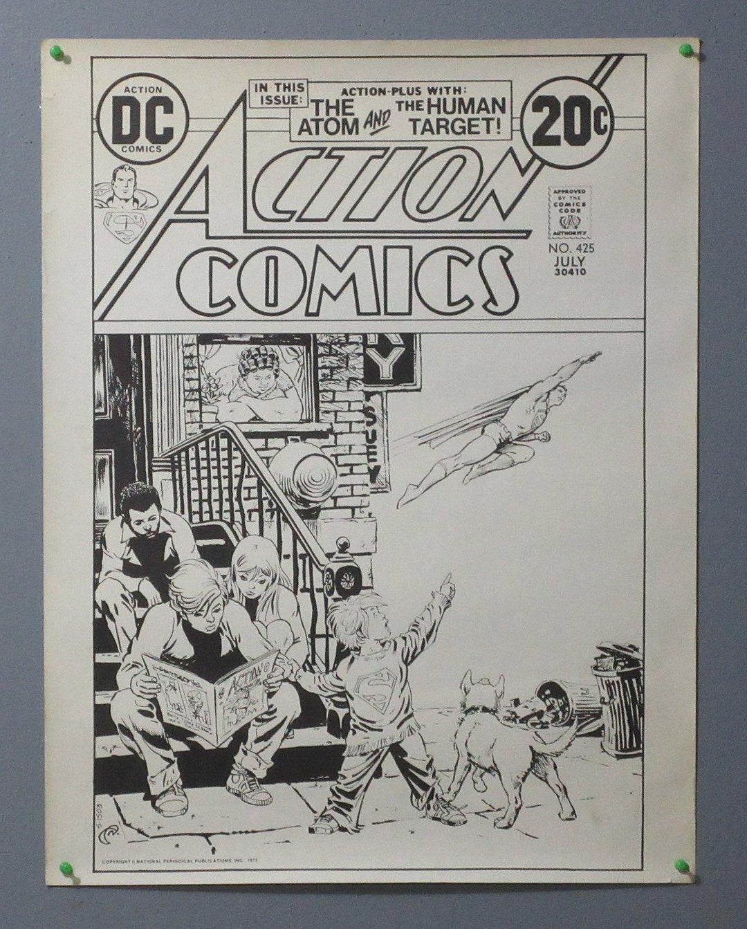 1973 Superman Poster! Vintage Original 1970's DC Comics 26x20 Inch ...