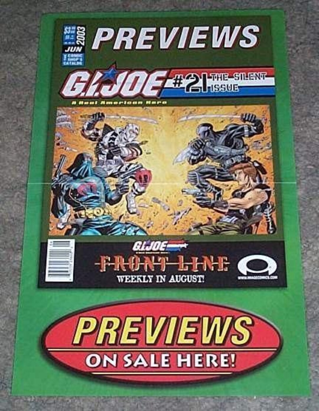 2003 GI Joe Sandman Poster,vintage Original 17x11 Inch 2 Sided Vertigo ...