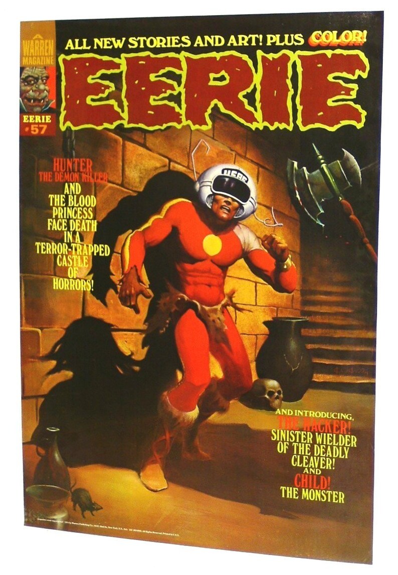1974 Eerie Magazine Poster Rare Vintage Original 1970's Warren ...