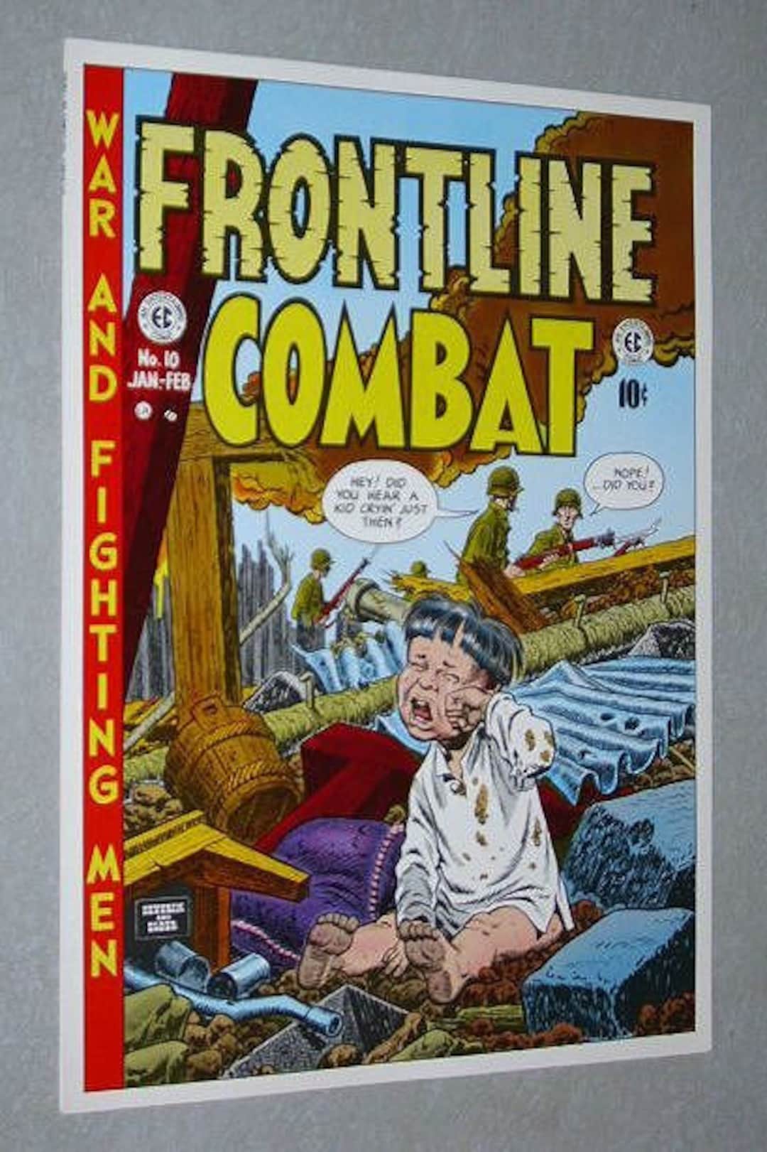 Original 1970's EC Comics Frontline Combat 10 US Army War Comic Book ...