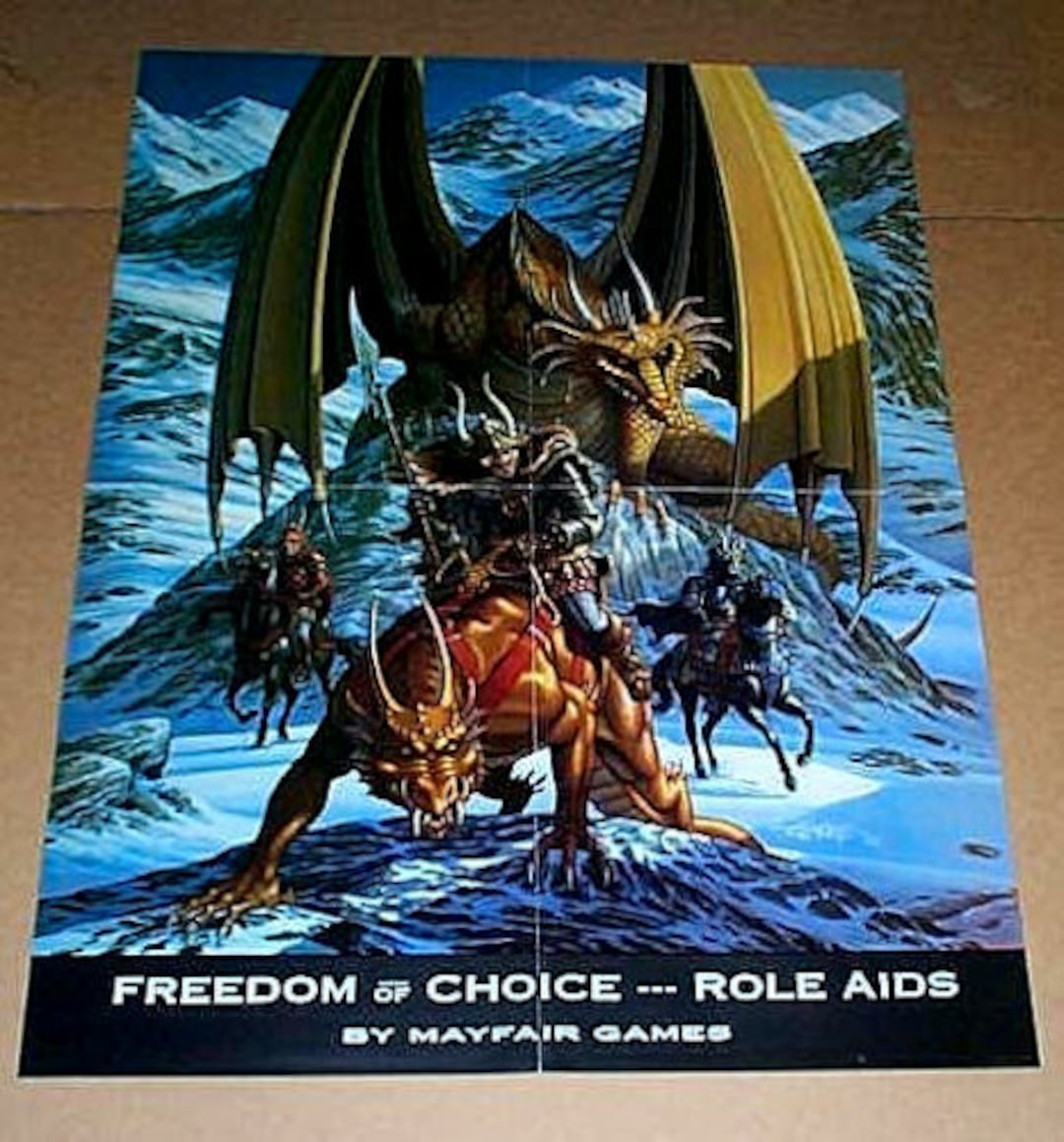 1988 Mayfair Games 22x17 Inch 2-sided Comic/gaming Shop RPG - Etsy