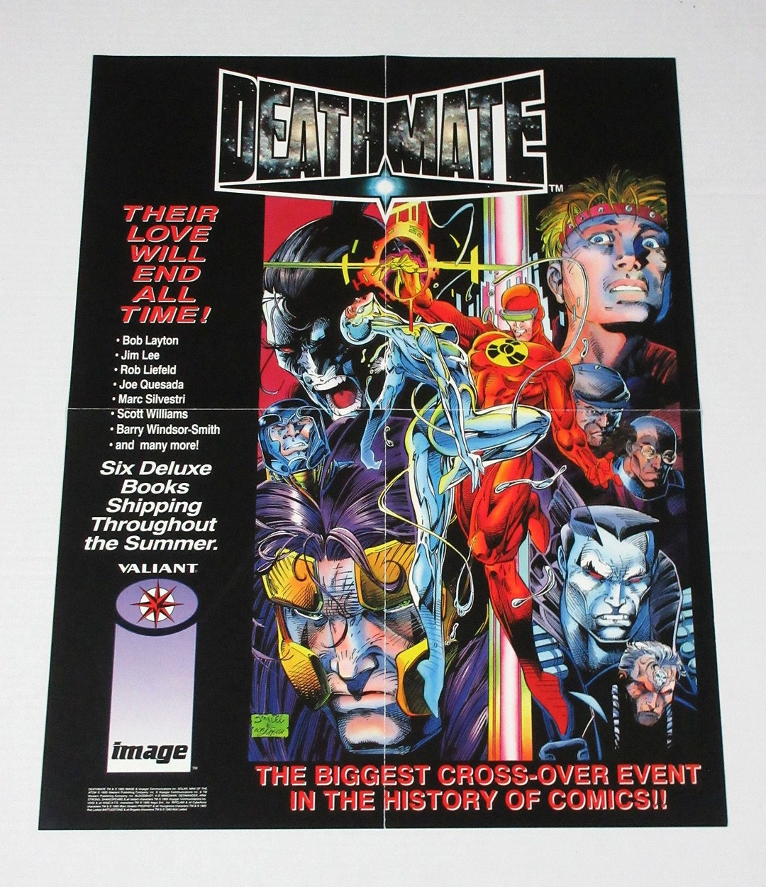 Vintage 1993 Valiant Image Comics Deathmate 22 X 17 Inch Comic - Etsy