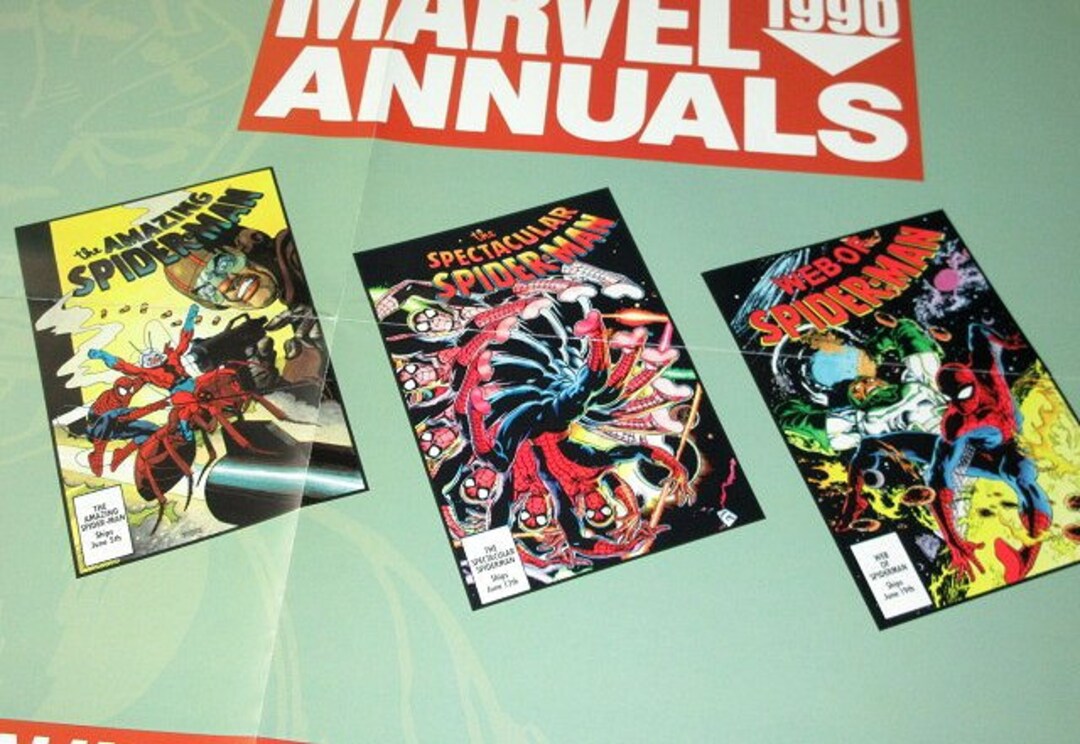 Cartel de promo promocional de Marvel Comics de raro vintage - Etsy España