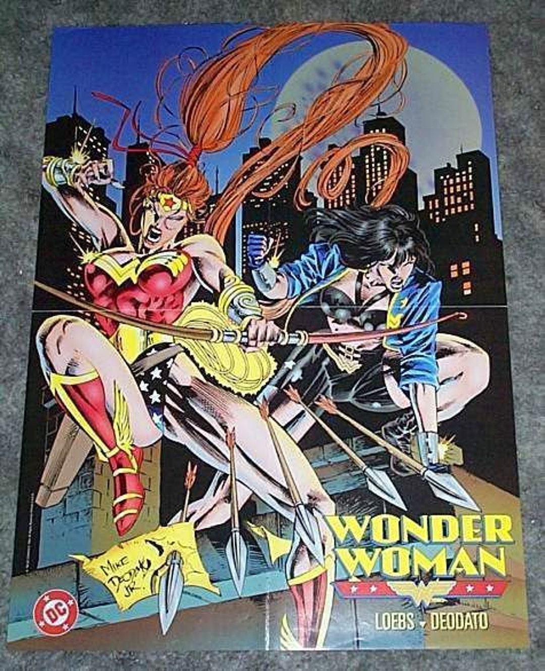1994 Wonder Woman Poster! Rare Vintage Original 1990's DC Comics 22 by ...