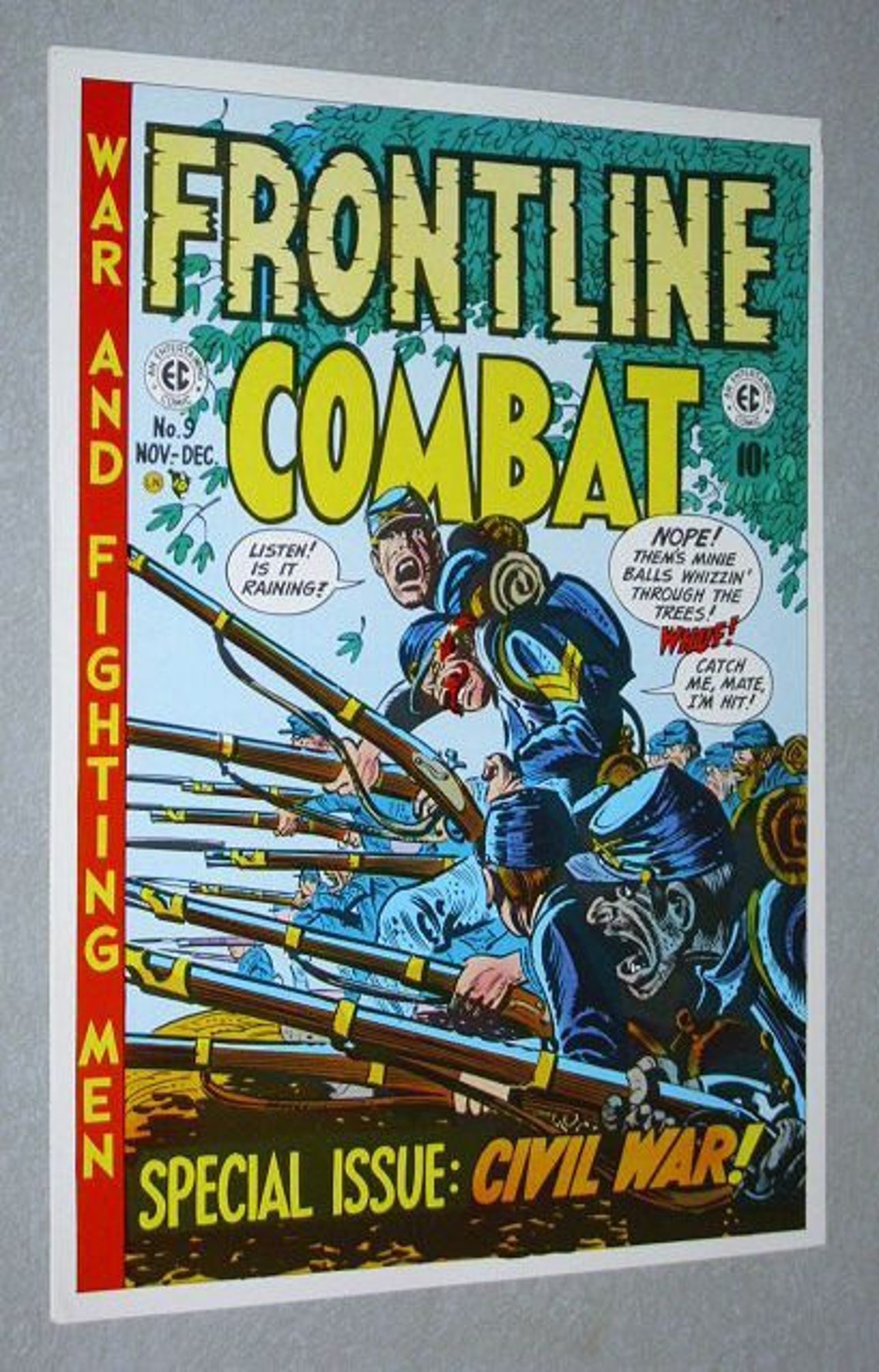 Original 1970's EC Comics Frontline Combat 9 Civil War - Etsy