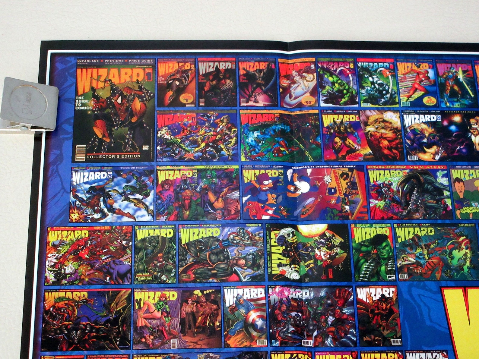 1990's Wizard Marvel/dc Comics Poster: | Etsy