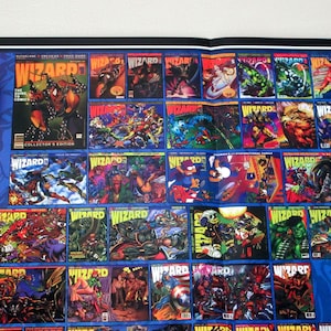 1990's Wizard Marvel/dc Comics Poster: - Etsy