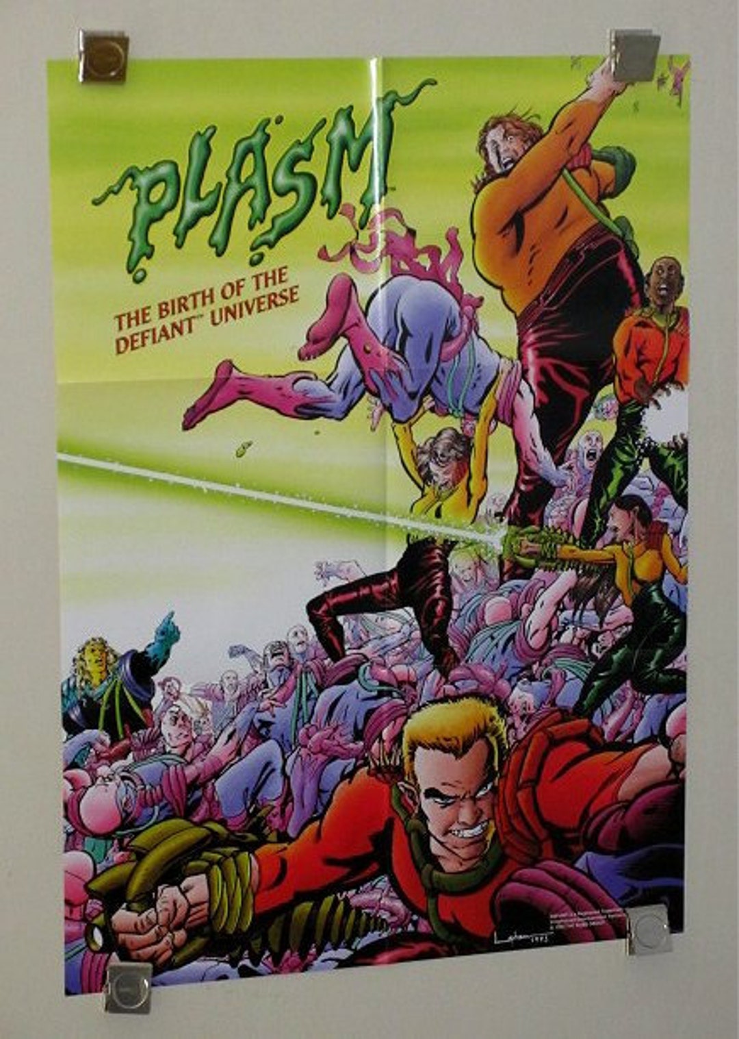Rare Vintage Original 1993 Defiant Comics Warriors of Plasm 25 by 18 ...