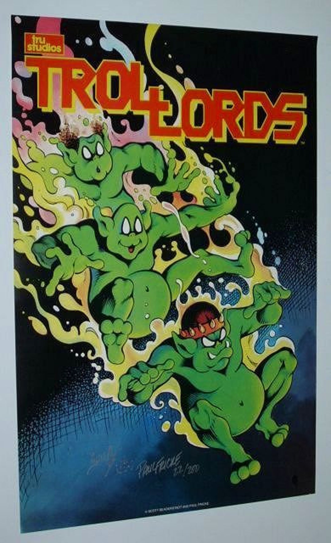 Rare Vintage Original 1980's Trollords 20 by 13 Inch Independent Comic ...