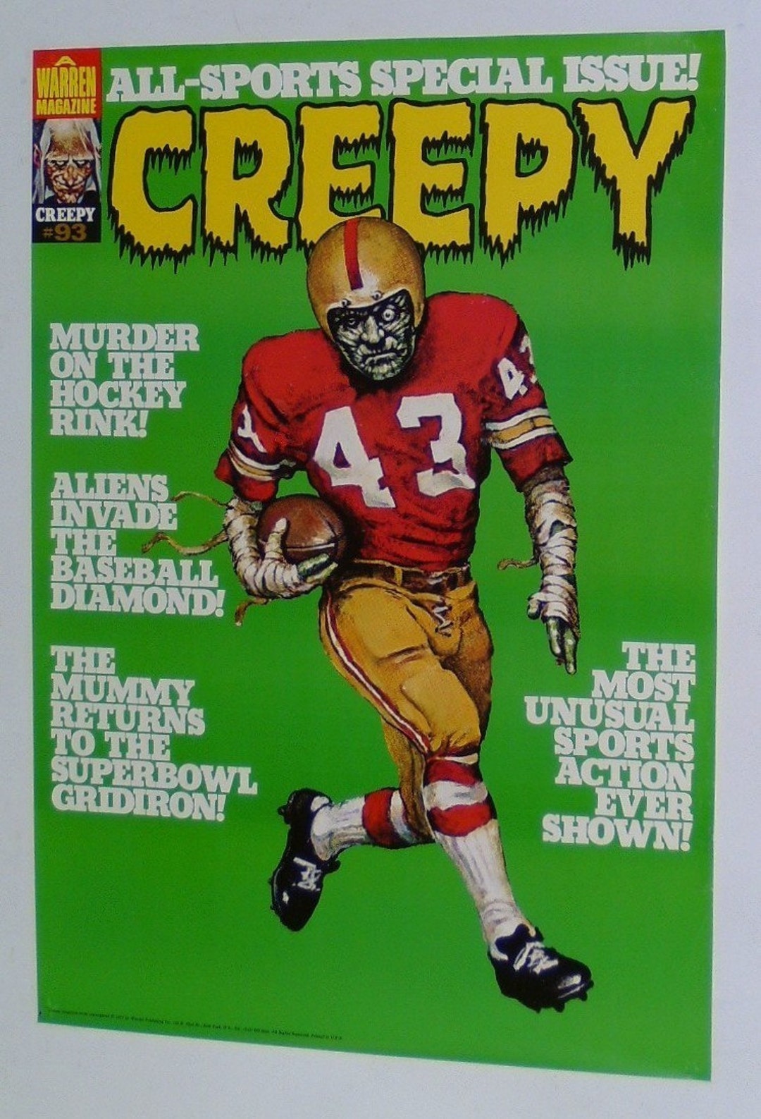 1977 Creepy Magazine Poster: Rare Vintage Original 28x20 Inch 1970's ...