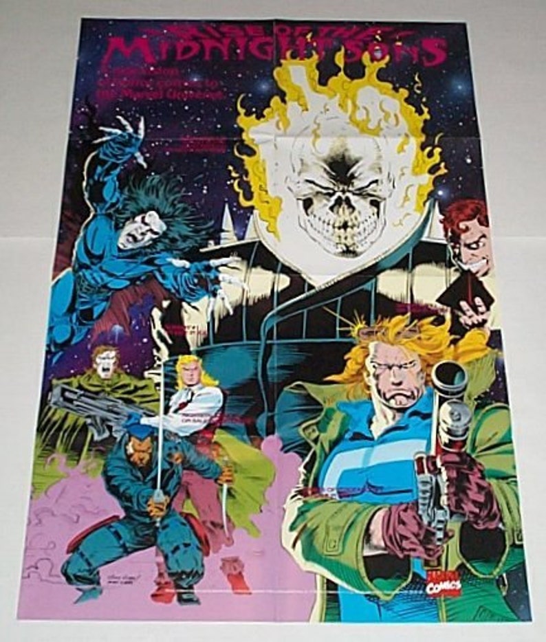 1992 Ghost Rider, Morbius, Blade the Vampire Slayer 34 by 22 Inch ...