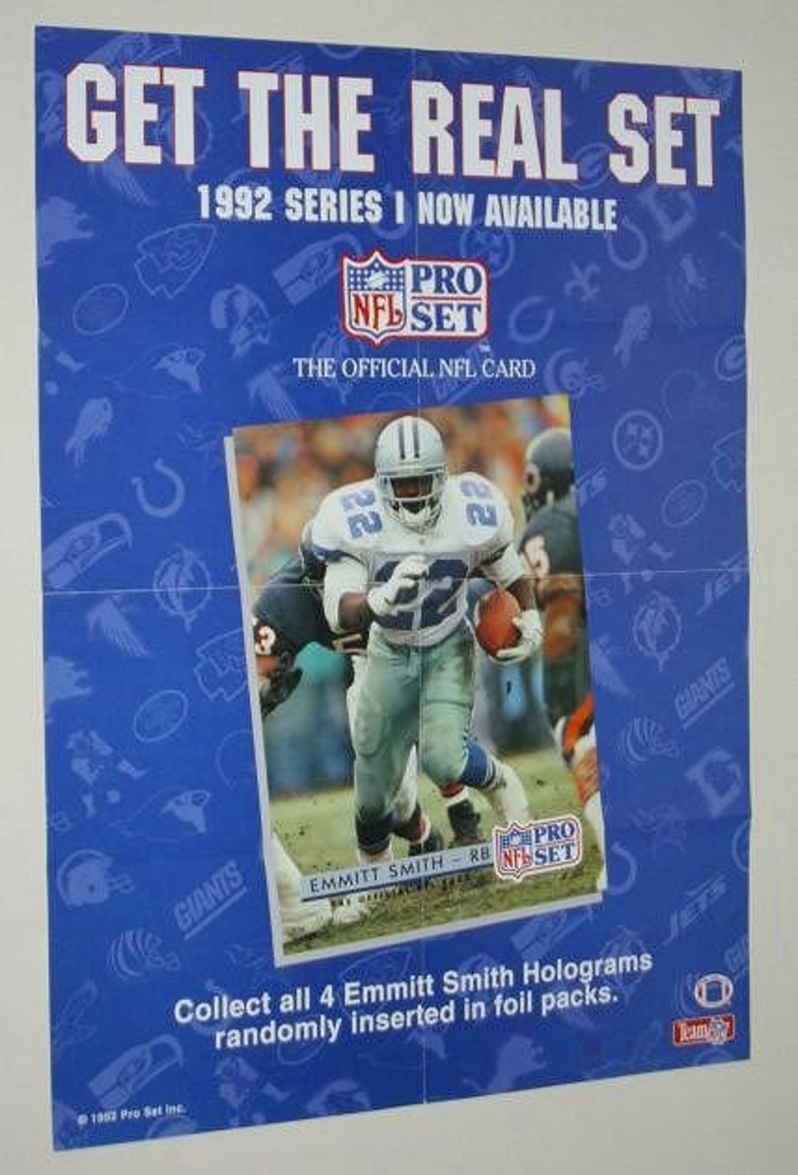 Original 1992 Team NFL Pro Set Series 1 Trading Cards 24 X 18 - Etsy