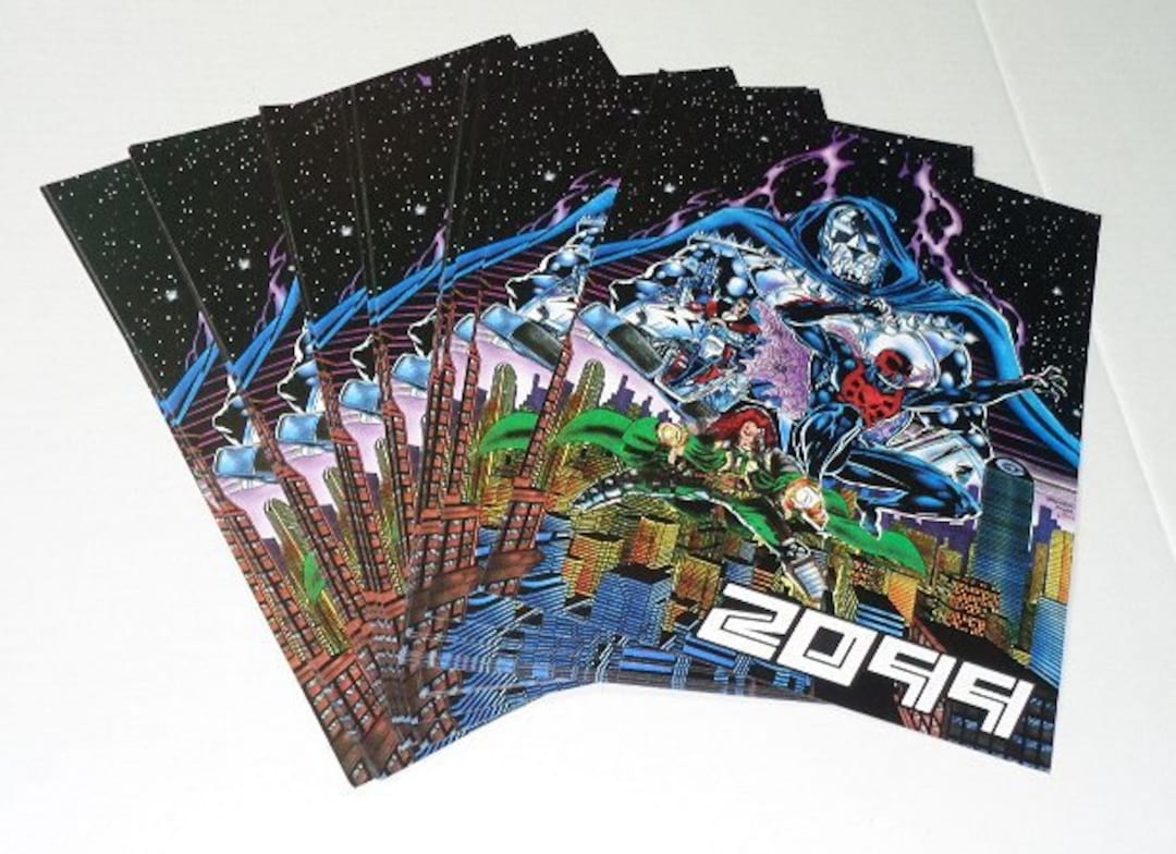 10 Marvel Flyers:1992 Comic Book Shop 8 1/2 by 11 Inch Promotional Sell ...